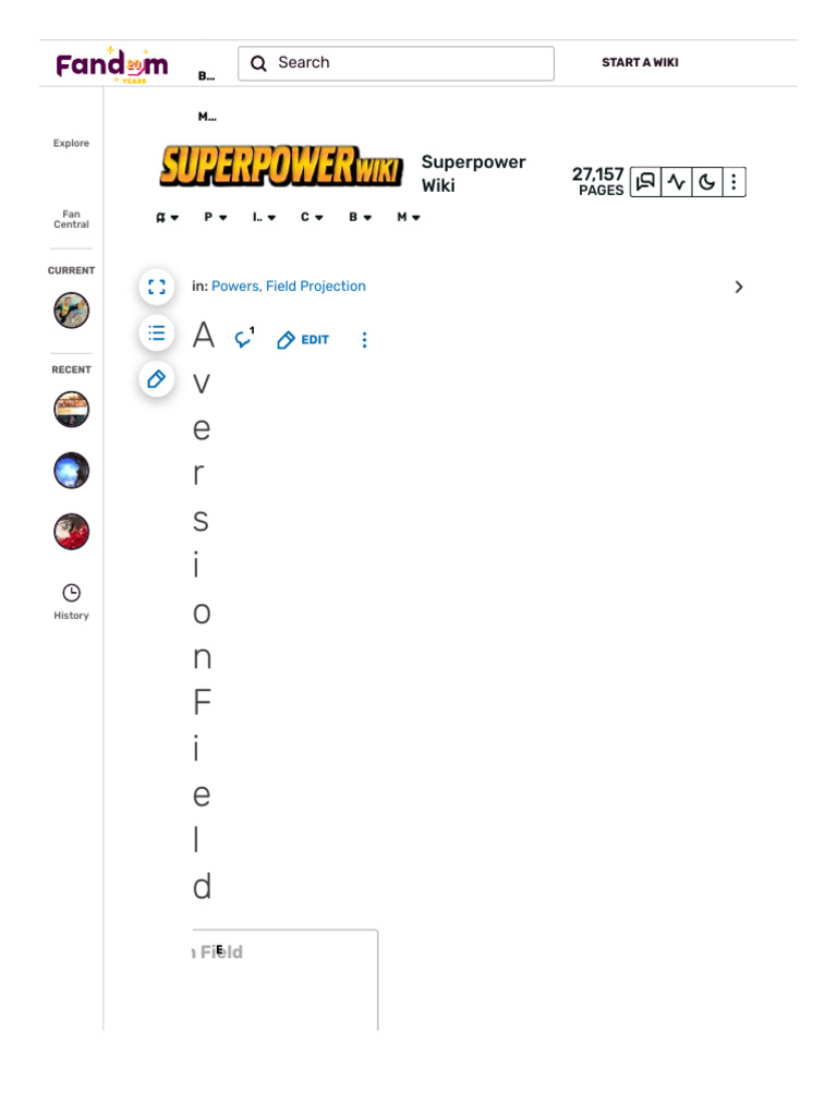 Aversion Field _ Superpower Wiki _ Fandom | PDF