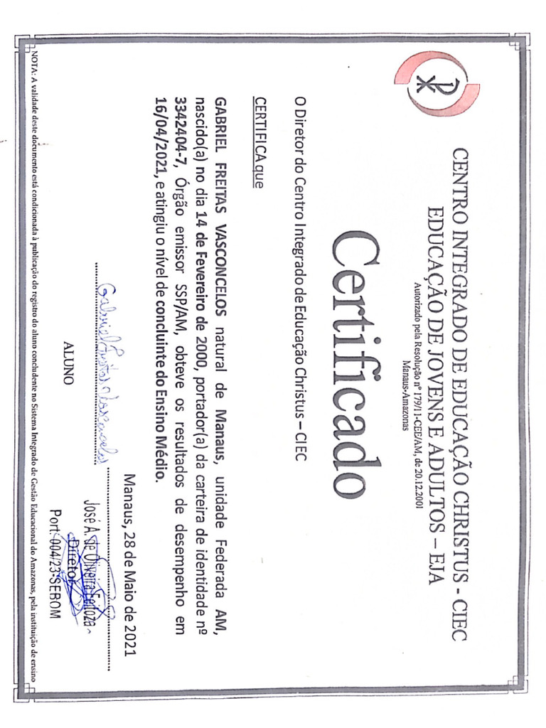 Certifica Do | PDF