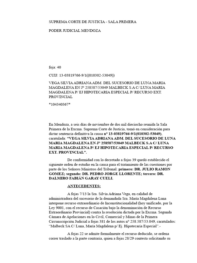 Fallo 2 | PDF | Apelación | Ley procesal