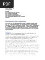 Irish Citizenship Declaration Form | PDF | Law