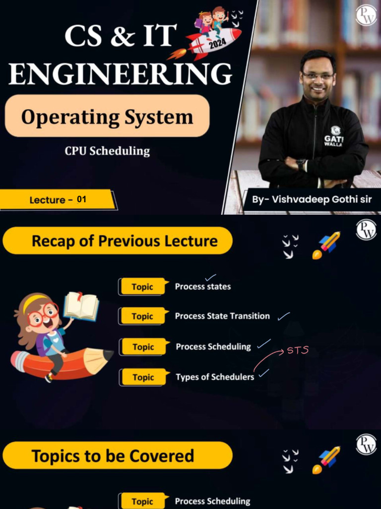 CPU Scheduling 01 _ Class Notes | PDF