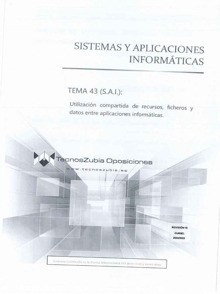 Tema 43 SAI | PDF