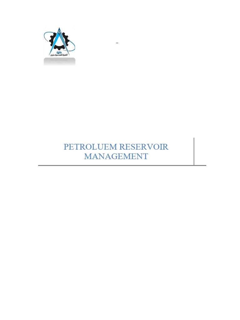 Effective Petroleum Reservoir Management | PDF | Petroleum Reservoir ...