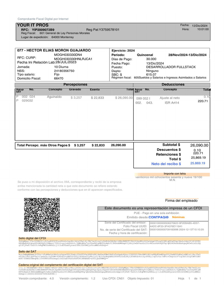 Diciembre Aguinaldo PDF | PDF