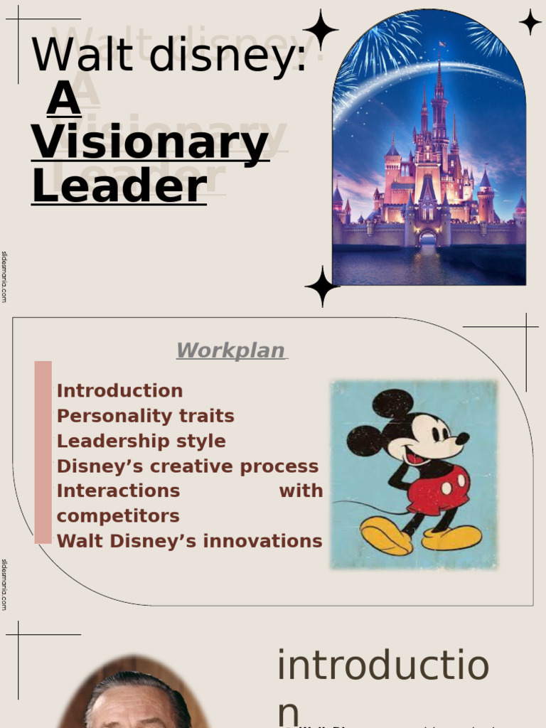 Walt Disney's Leadership Magic A Tale of Triumph | PDF | Animation ...