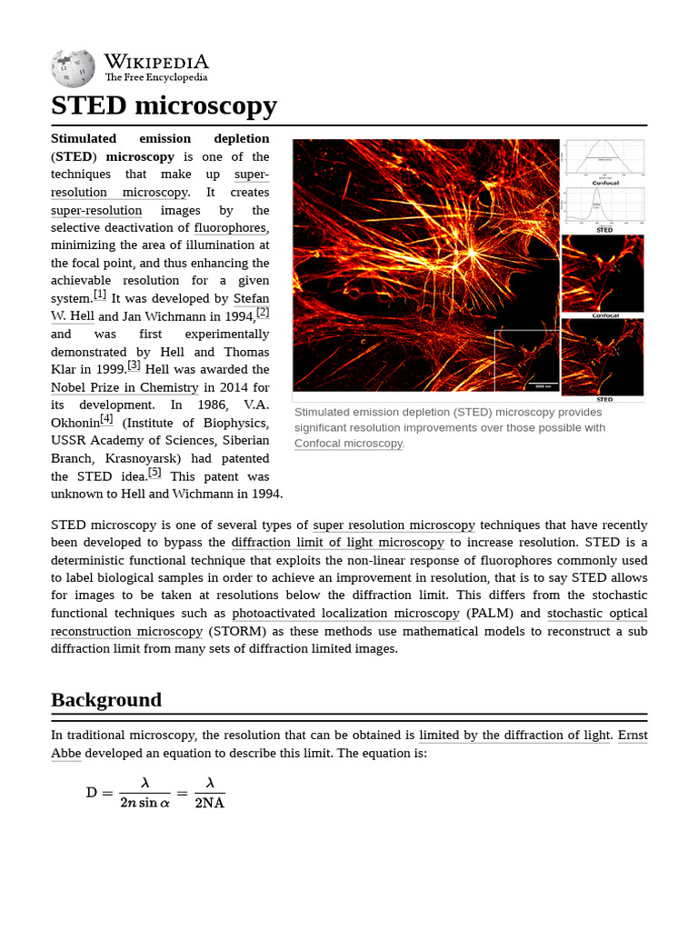 STED_microscopy | PDF | Optics | Light