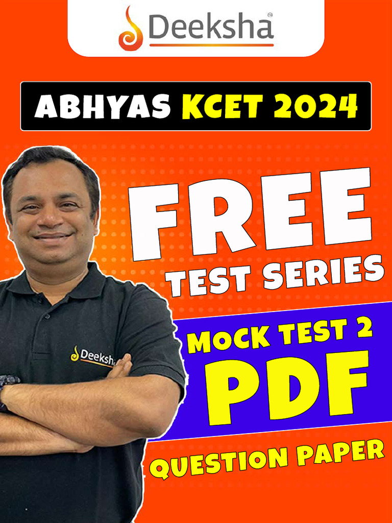 Abhyas KCET 2024 Mock Test 2 Question Paper | PDF | Gases | Temperature