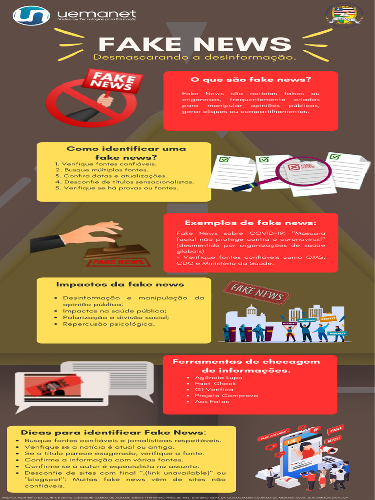 Infographic Fake News | PDF | Análise de mídia | Manipulação da mídia