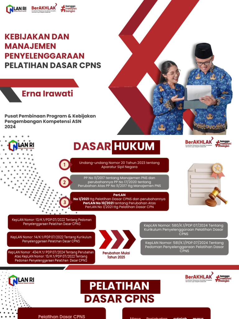 Kebijakan Dan Manajemen Penyelenggaraan Latsar CPNS 2025 Ed-2 | PDF