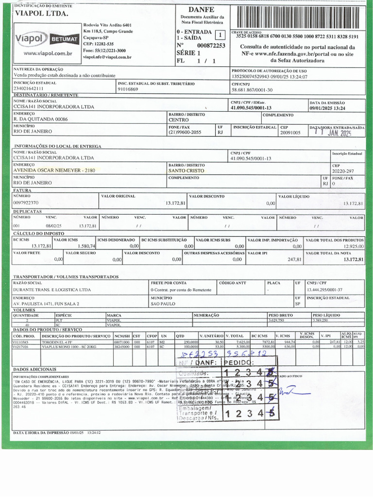 Danf - 872253 - Viapol - Ccisa 141 | PDF