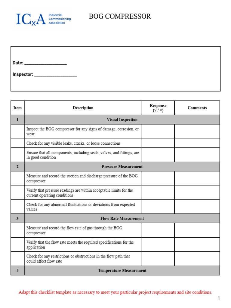 BOG-Compressor | PDF | Flow Measurement | Gases