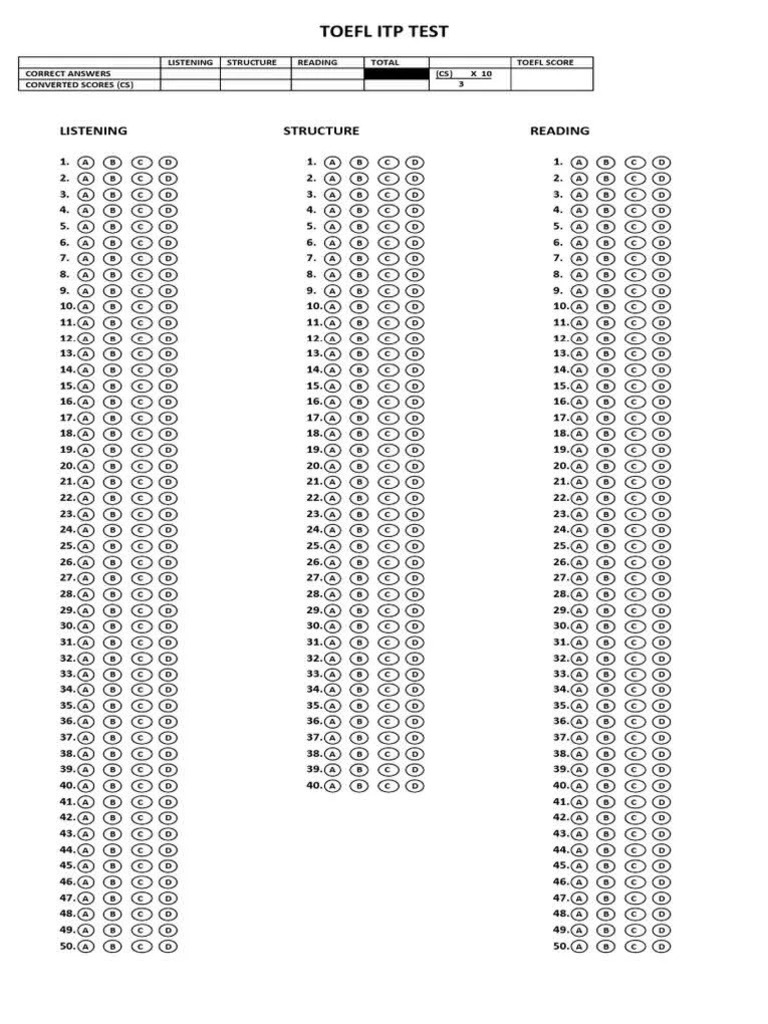 Strucutre Pre Test | PDF