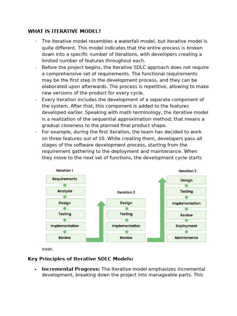 What Is Iterative Model | PDF
