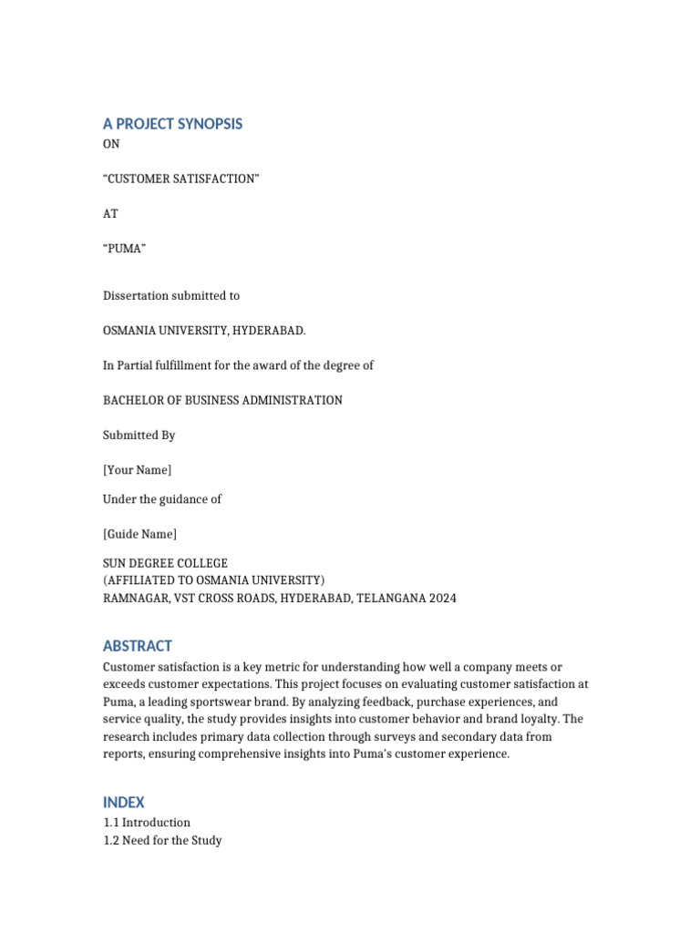 Customer Satisfaction Puma | PDF | Customer Satisfaction | Data