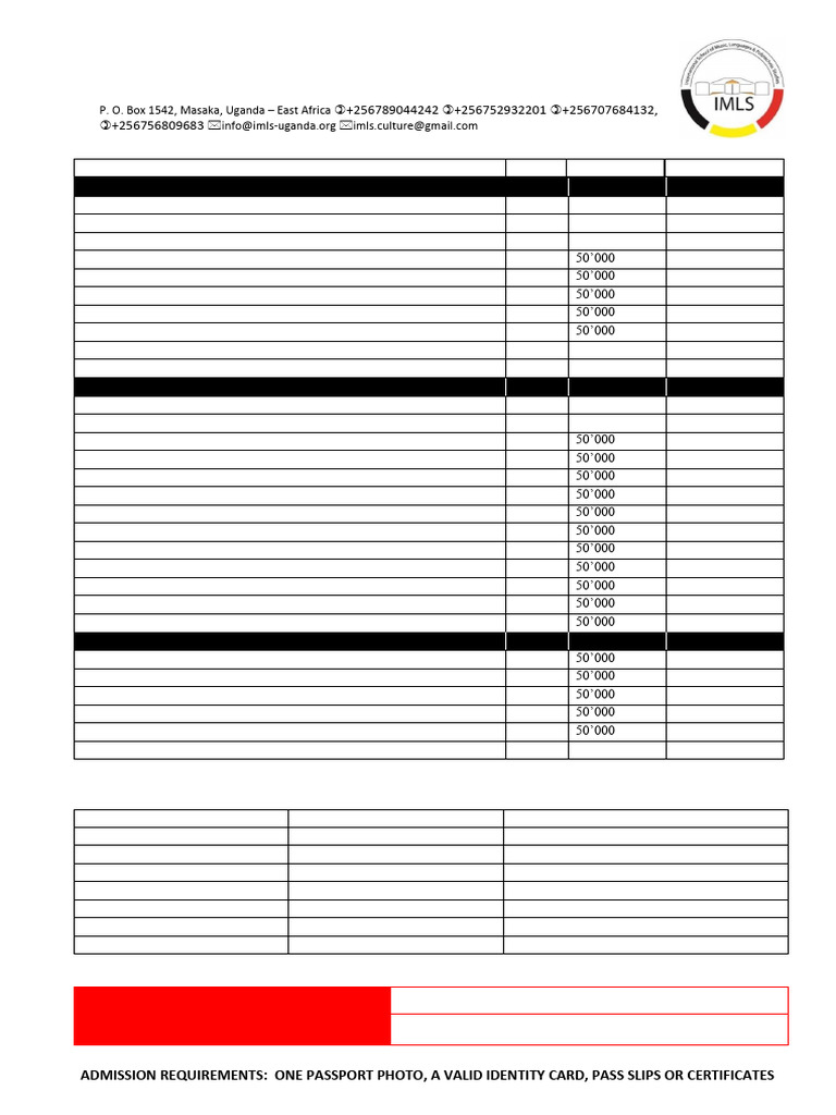 Imls Fees Structure With Map New 2023 | PDF | Diploma | Musical Instruments
