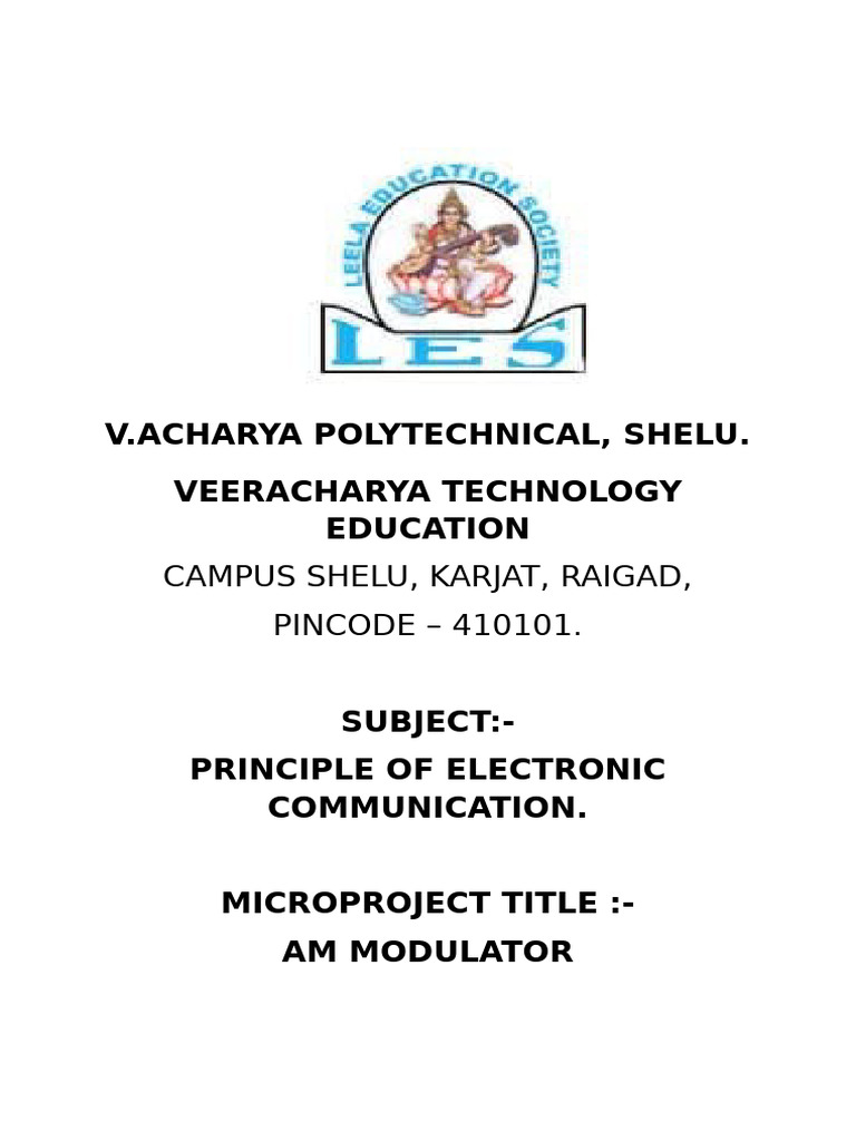 PEC Report | PDF | Frequency Modulation | Modulation