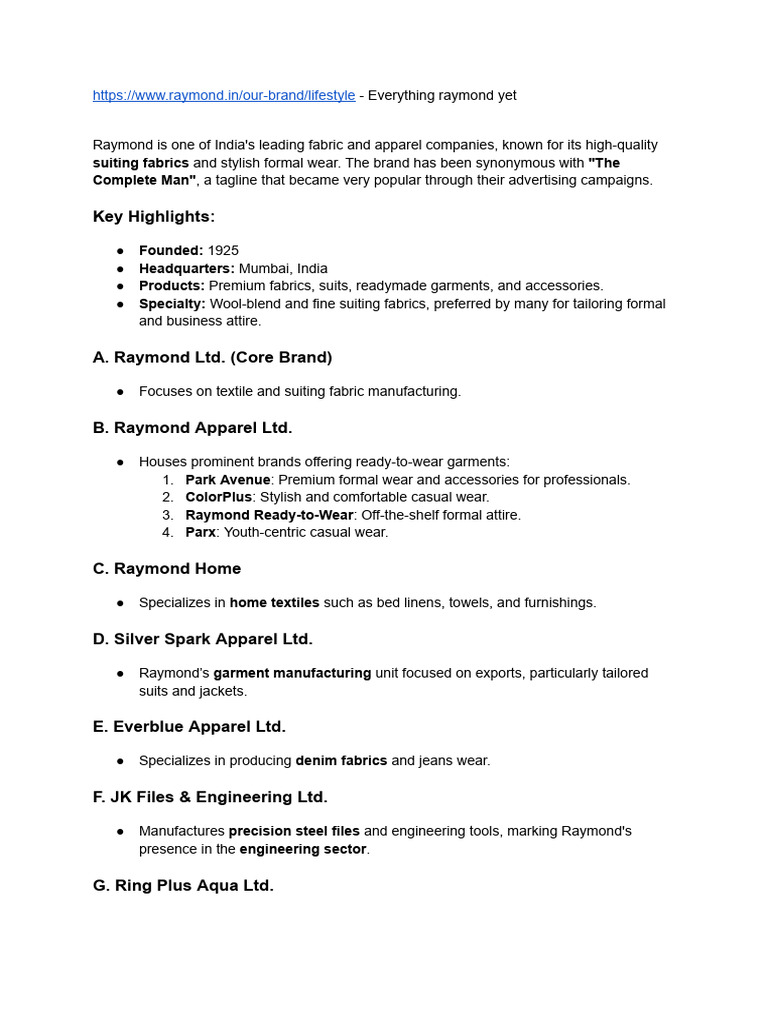 Raymond research | PDF | Brand | Loyalty Program