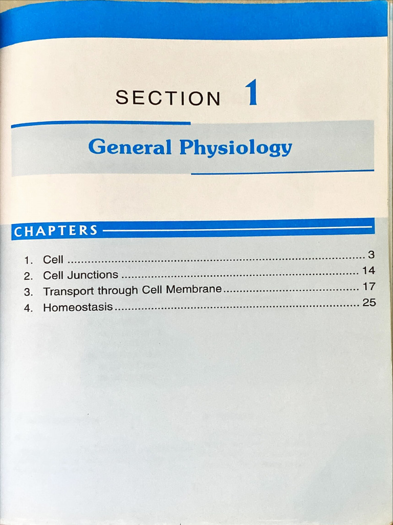 General Physiology | PDF