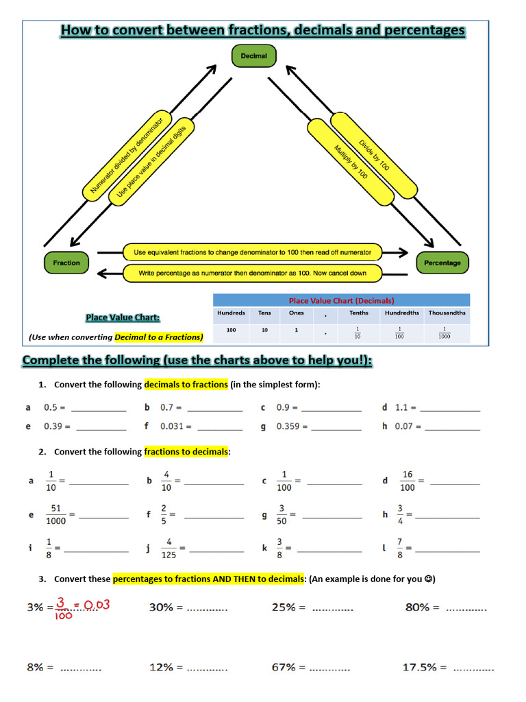 Converting Between All 3 | PDF