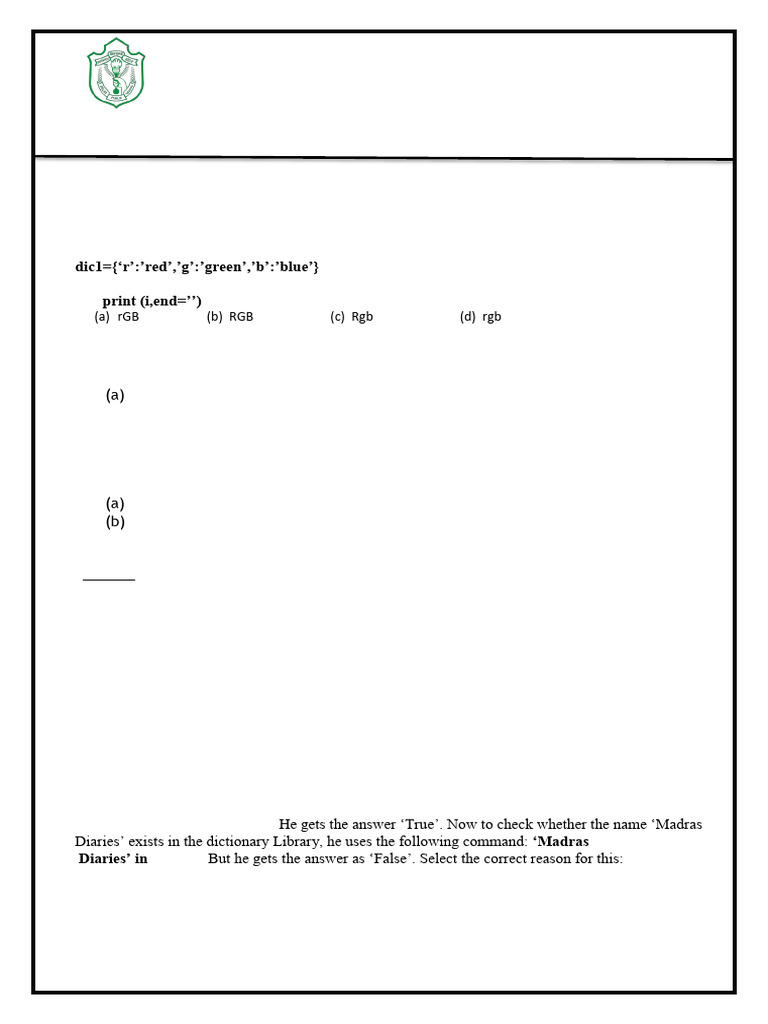 Class 12 CS Preboard 2024 25 | PDF | Computer Network | Table (Database)