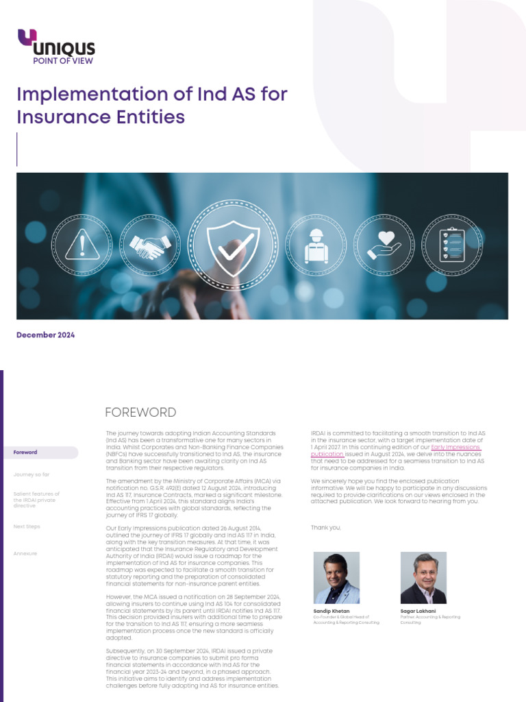 Implementation of Ind As For Insurance Entities 1733336990 | PDF ...