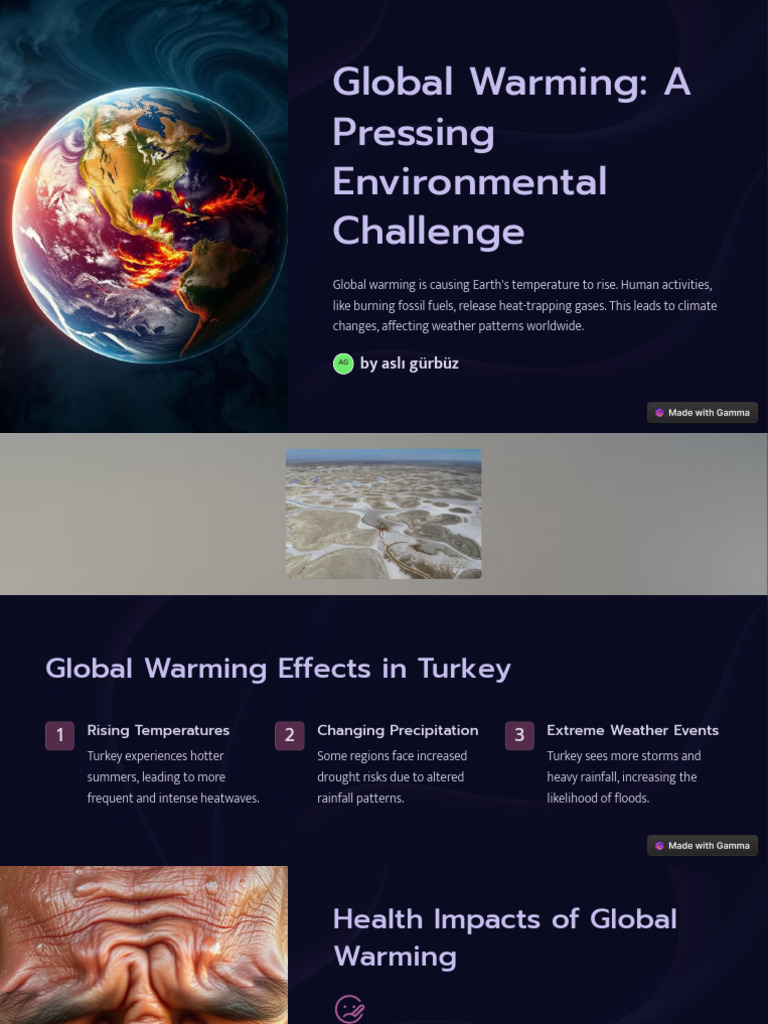 Global Warming A Pressing Environmental Challenge | PDF | Climate ...