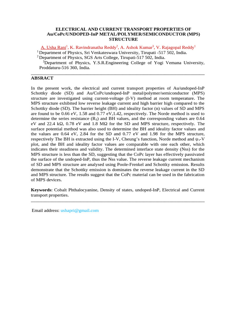 CoPc - Abstract 1 | PDF