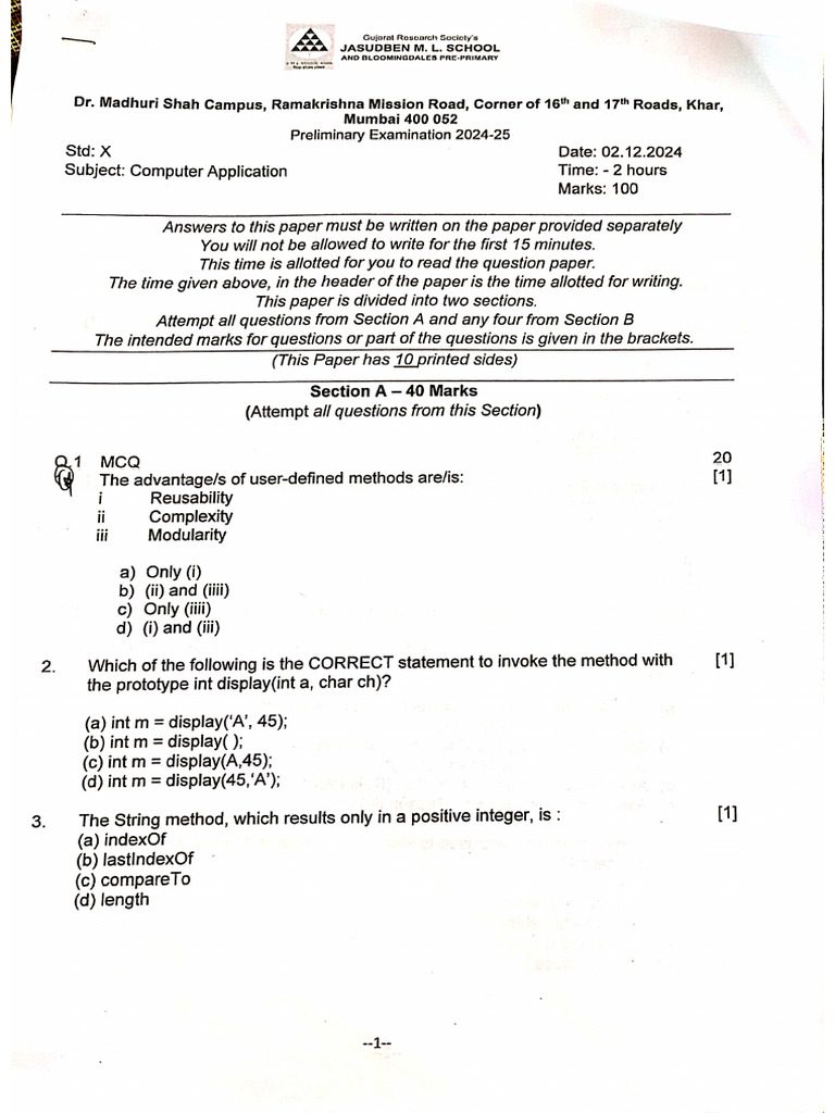 JML Prelim Computer | PDF