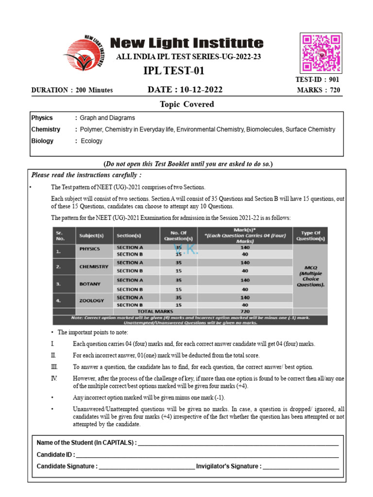 001-10-Dec Paper Ipl Test-1 - 1108954 - 2022 - 12 - 26 - 10 - 48 | PDF ...