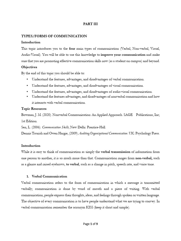 TOPIC 3. FORMS OF COMMUNICATION. Summary Notes With Tasks. | PDF ...