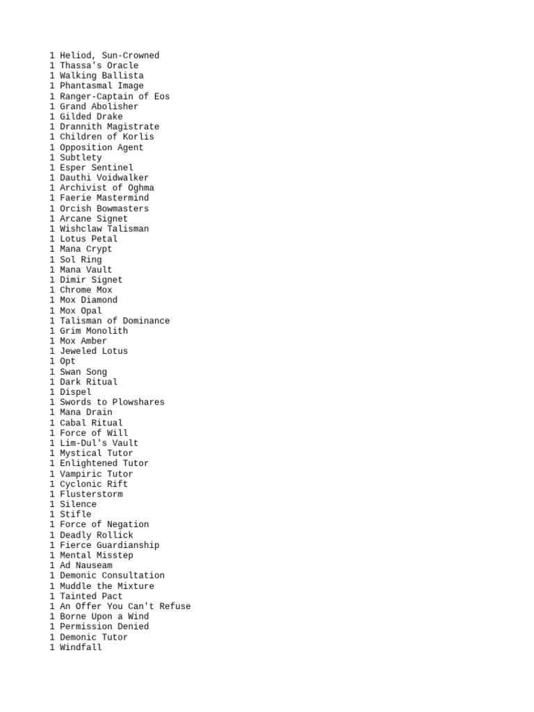 cEDH Zur The Enchanter by Lehi Berteuax | PDF