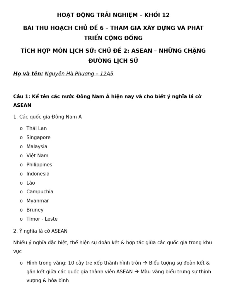 Chủ Đề 6 - HDTN | PDF