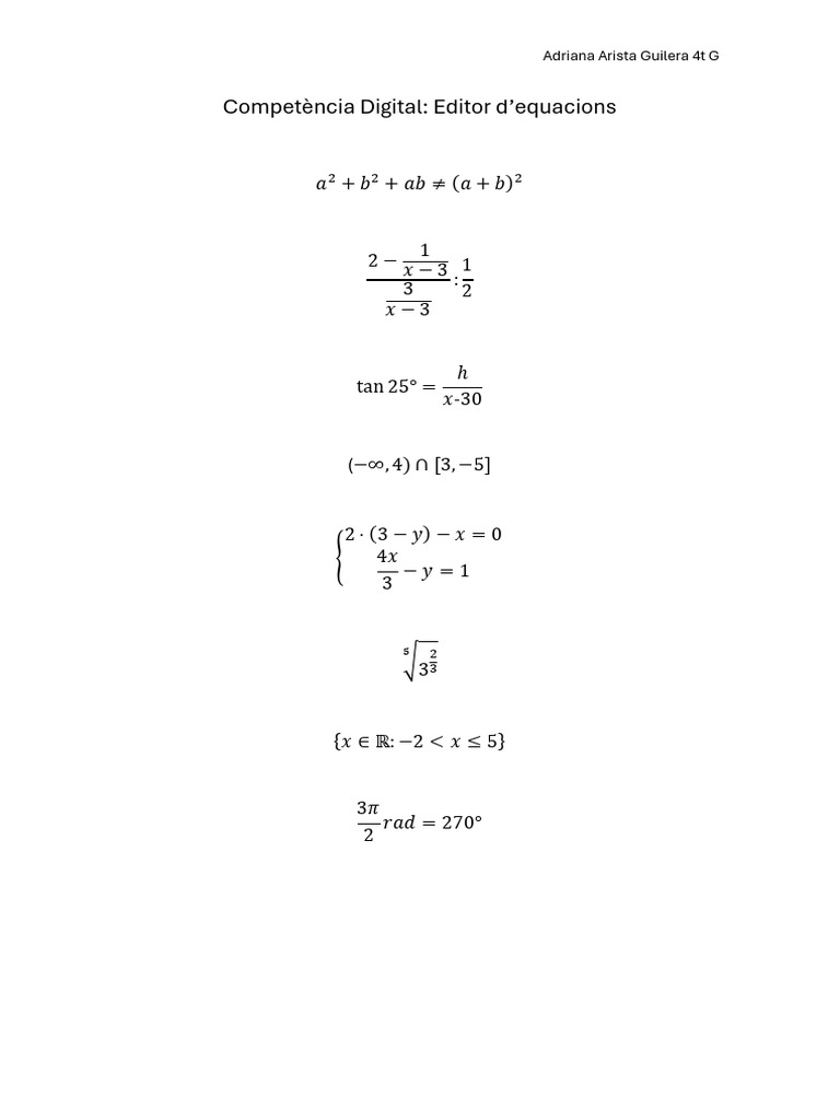 Arista, Adriana - Editor Equacions | PDF