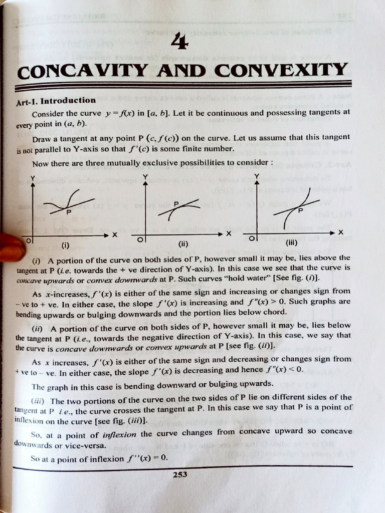 (Calculus-1) (Chapter-4) (Concavity and Convexity) | PDF