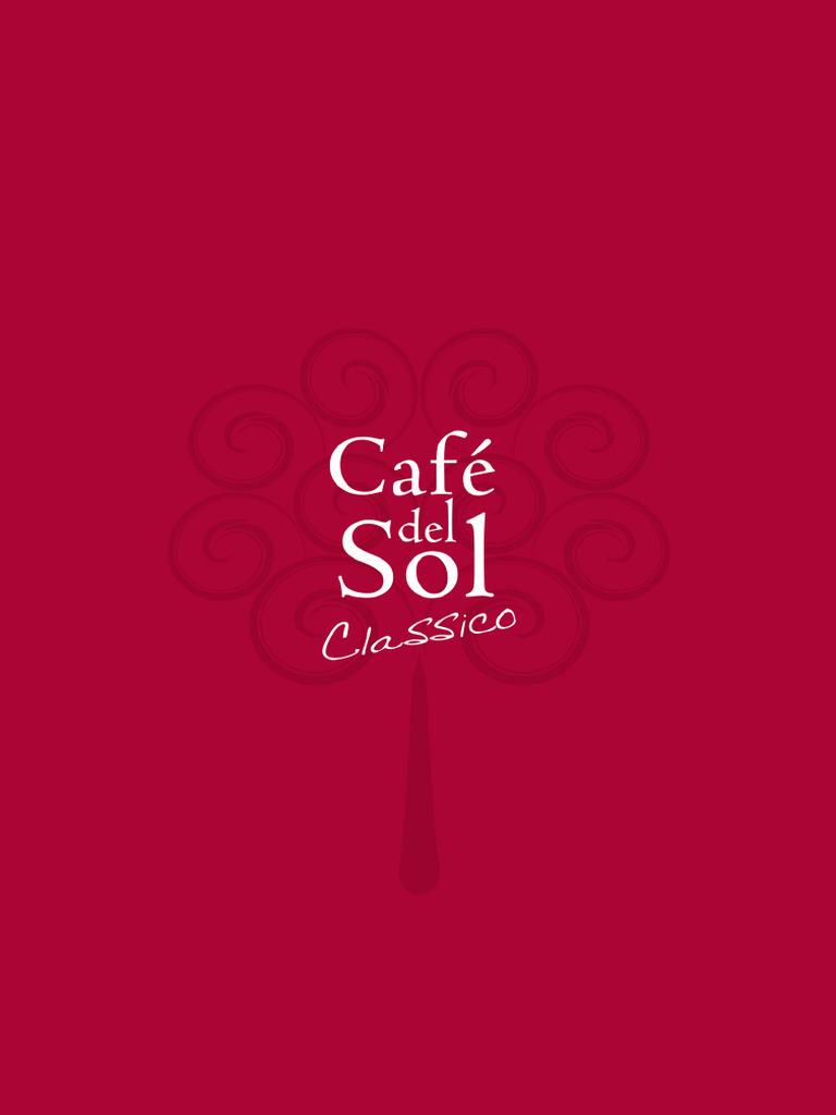 Cafe Del Sol Classico Menu | PDF