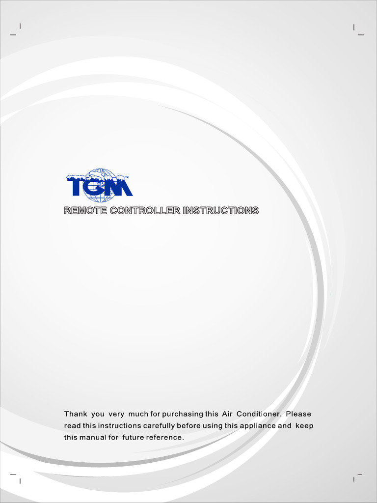 Stella Inverter Remote Manual TGM | PDF | Air Conditioning | Sleep