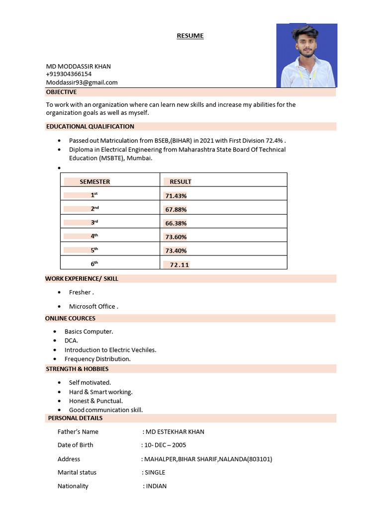 MODDSSIR CV Final | PDF