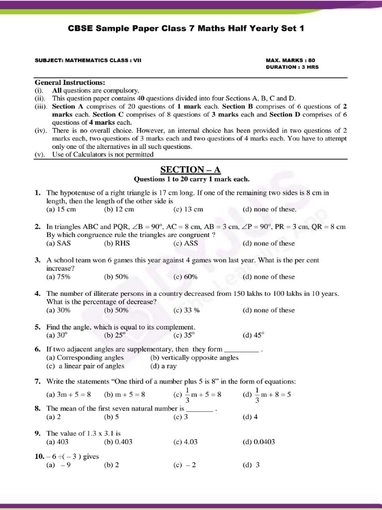 CBSE-Sample-Paper-Class-7-Maths-Half-Yearly-Set-1 (1) | PDF