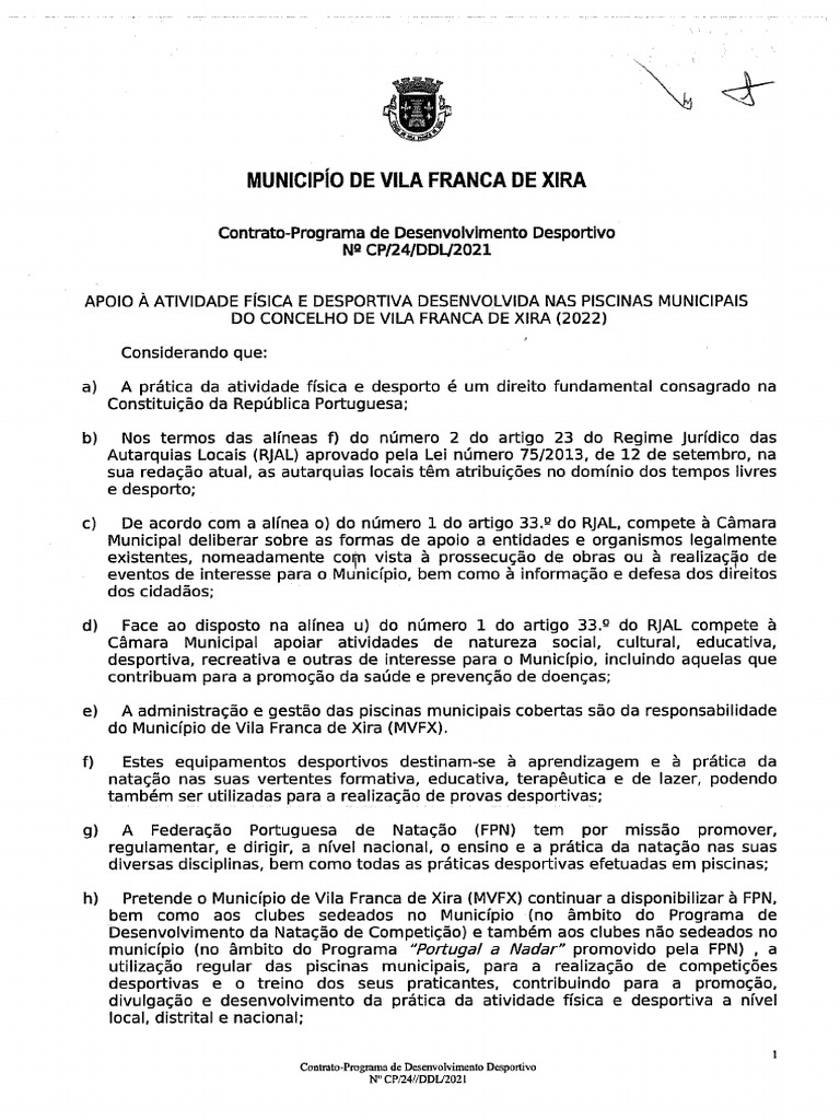 Contrato Programa FPN | PDF
