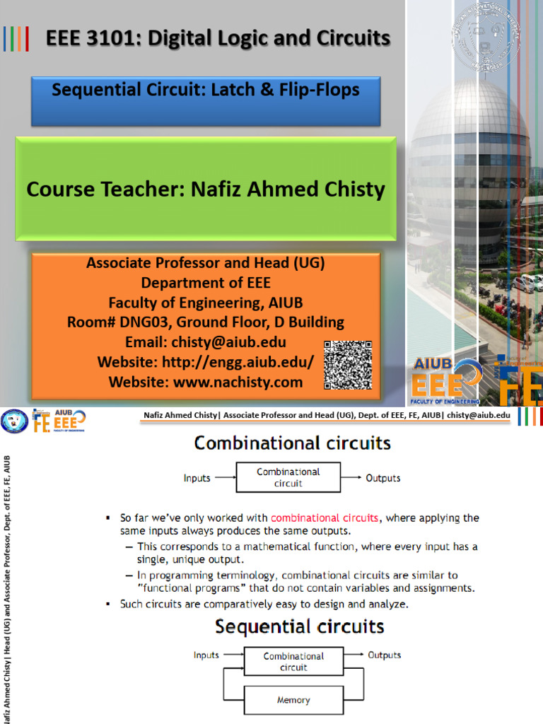 Latch & Flip-Flop Basics EEE 3101 | PDF | Digital Technology | Electronics