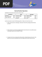 Math Café Menu and Pricing Guide | PDF