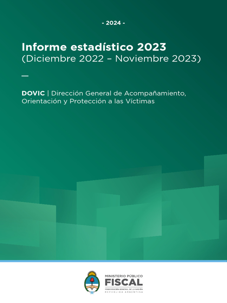 DOVIC Informe Estadistico2024 | PDF | Información | Victimologia