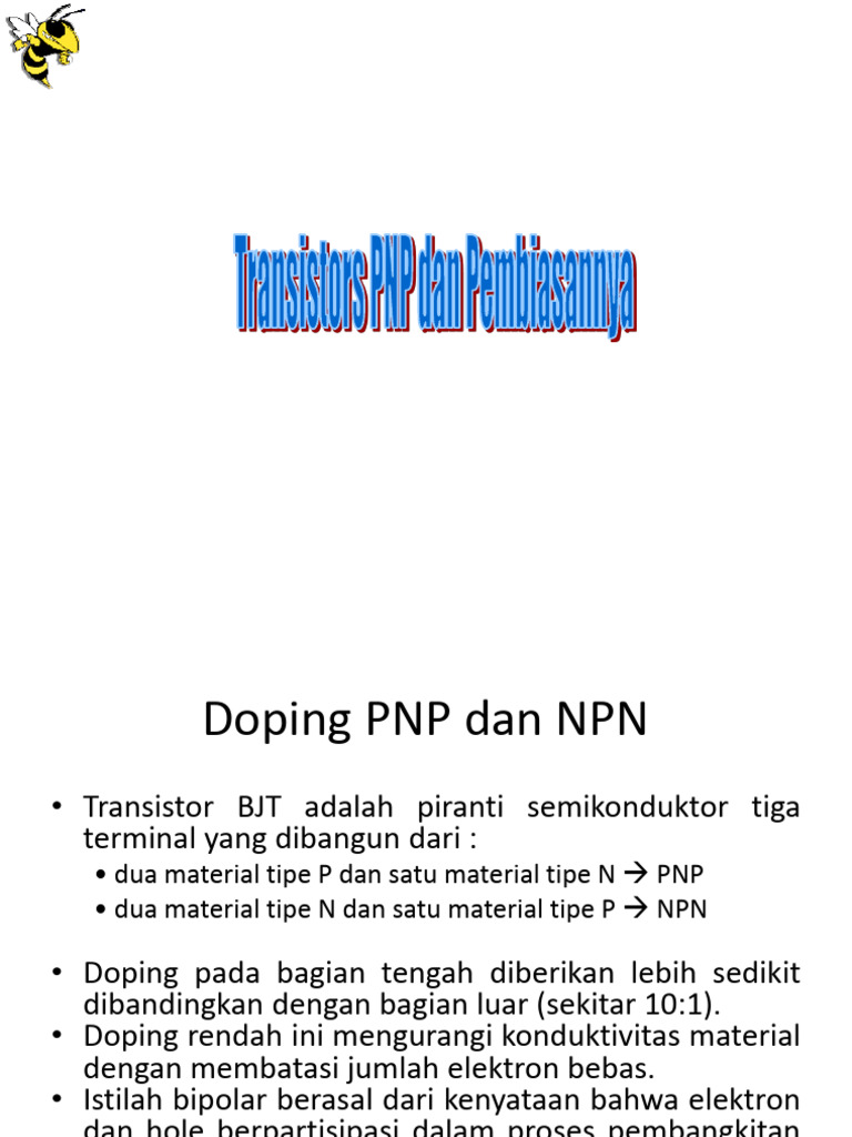 Doping dan Operasi Transistor PNP-NPN | PDF