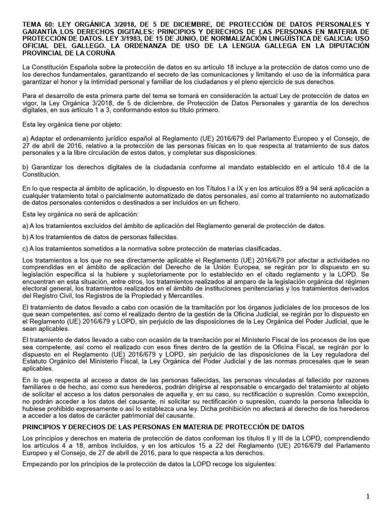Tema 60 | PDF | Judicaturas | Justicia