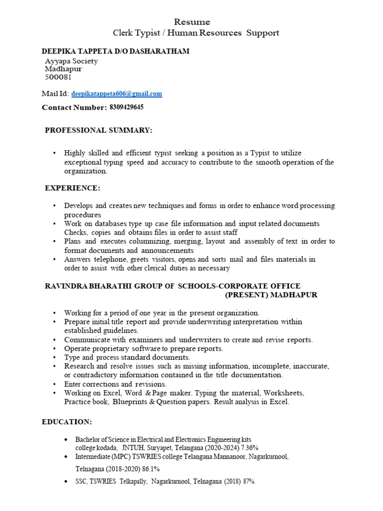 General Resume | PDF | Microsoft Excel | Computing