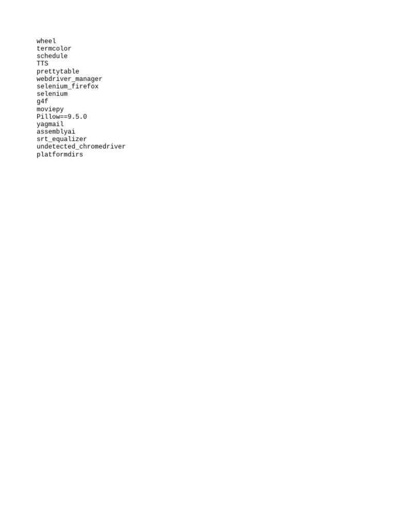 Requirements | PDF