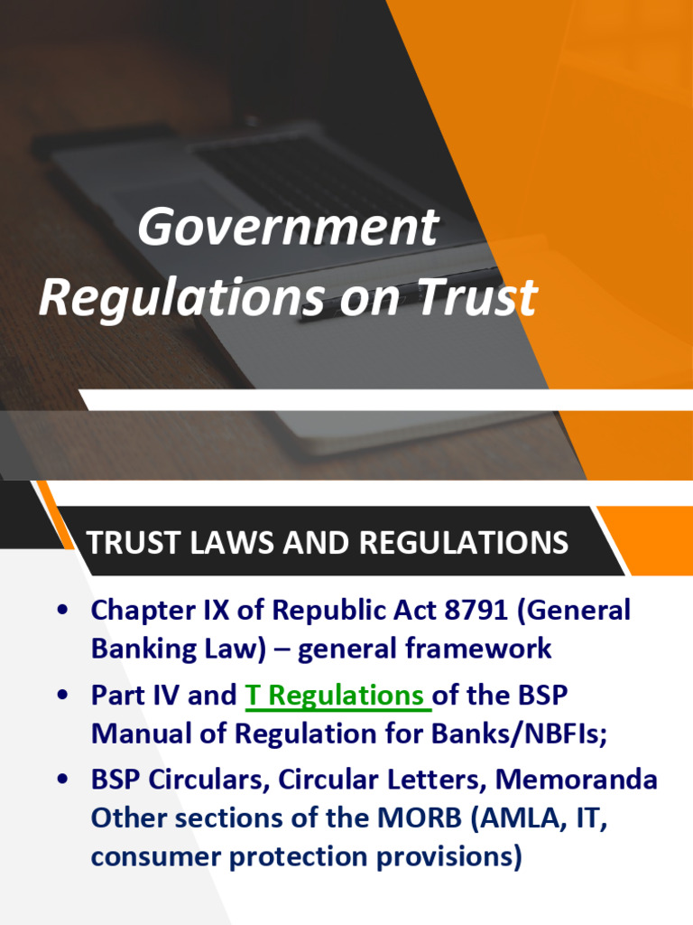 DAY 13 - Government Regulations On Trusts | PDF | Loans | Governance