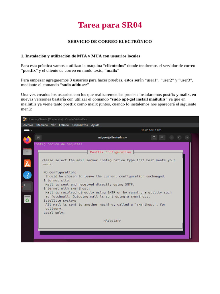 SR04_Tarea04_Tarea | PDF | Protocolos de red | Correo electrónico