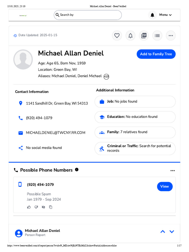 Michael Allan Deniel - BeenVerified | PDF | Michael (Archangel) | Bible