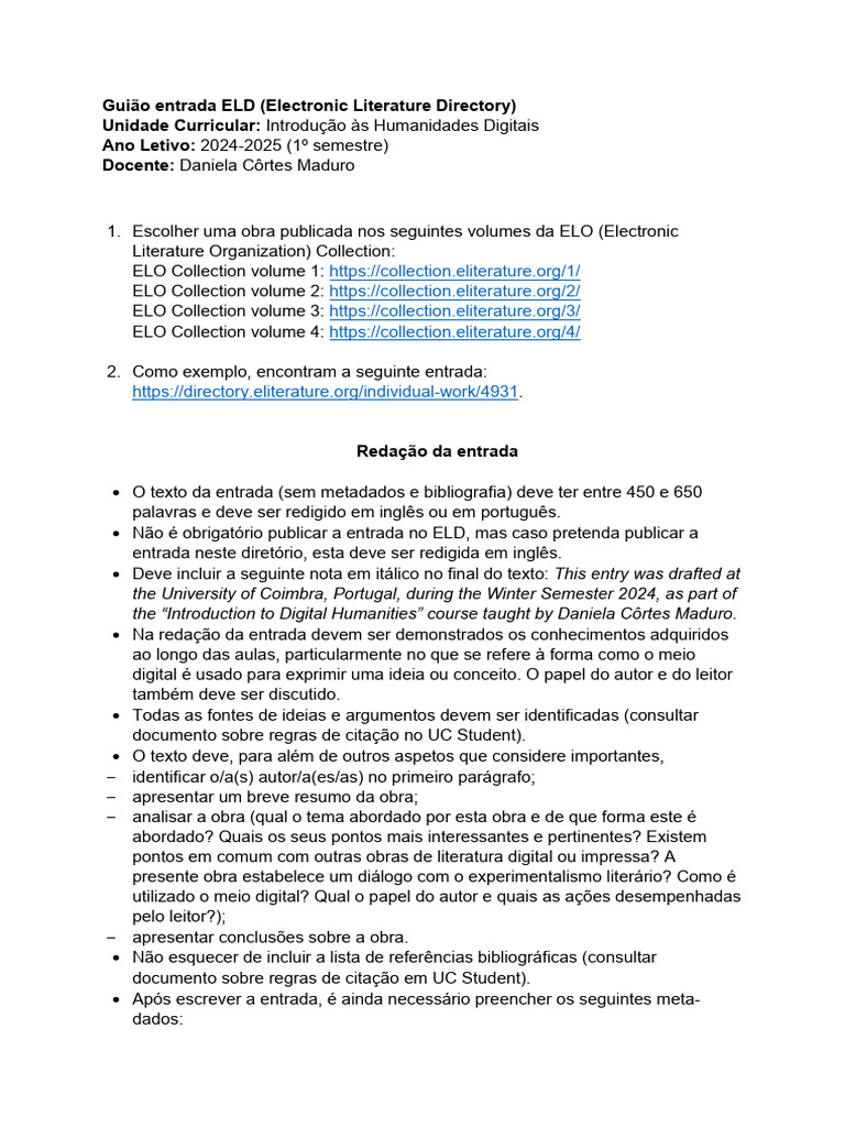 guião ELD | PDF | Informática